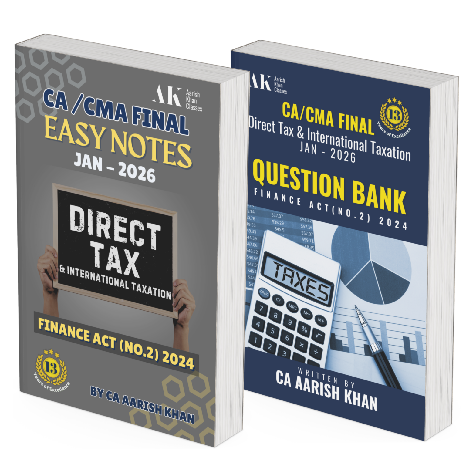 CA/CMA Final Combo – Coloured Easy Notes + Q. Bank – Jan 2026 - Aarish Khan